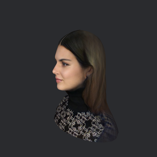 3D file Kendall Jenner-bust/head/face ready for 3d printing 👤 ・Design ...