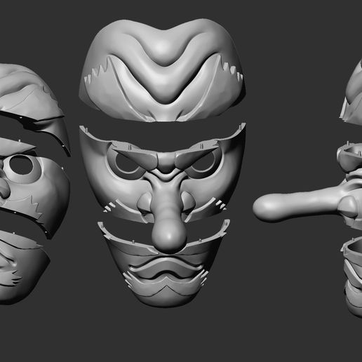 🎭 Urokodaki Mask Demon Slayer・ STL File for 3D printing・Cults