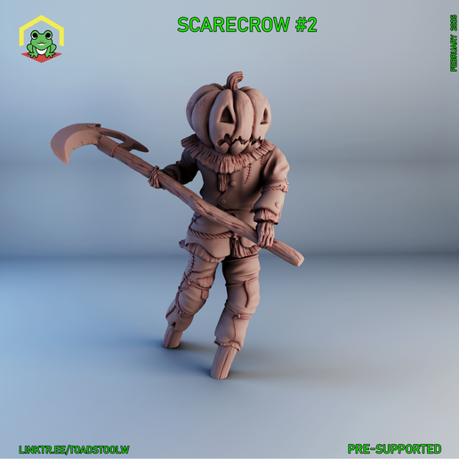 🎲 Scarecrow #2 - STL - RPG MINIATURE・Free STL File for 3D printing・Cults