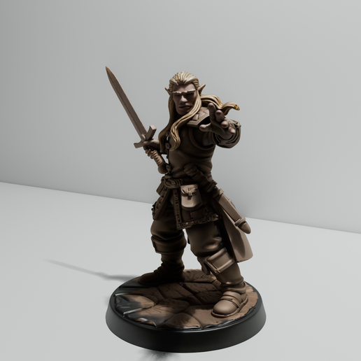 🧝 Elf warrior・ STL File for 3D printing・Cults