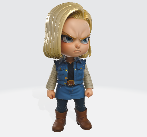 🐉 Dragon Ball Android 18・ STL File for 3D printing・Cults