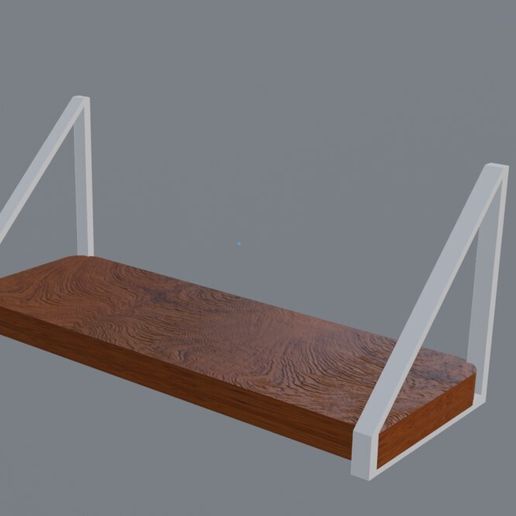 🪞 Triangular bracket for floating shelves - modern design・ STL File for ...