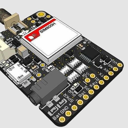 🧑‍🔧 Adafruit Fona CAD Model・Free DXF File for 3D printing and CNC ...