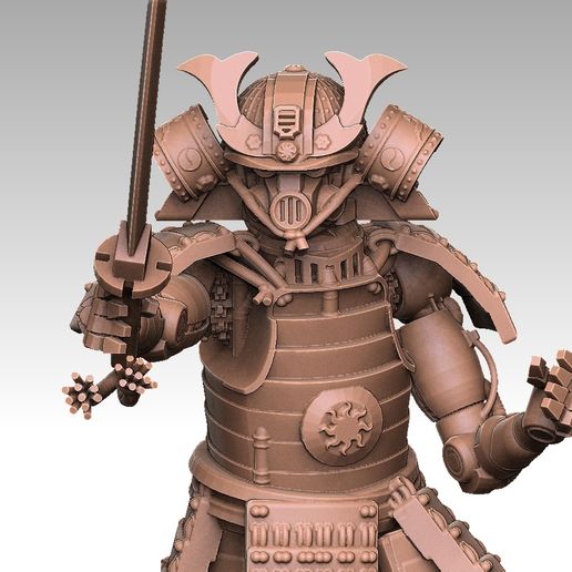 STL file Robo Samurai 🗡️ ・3D print design to download・Cults
