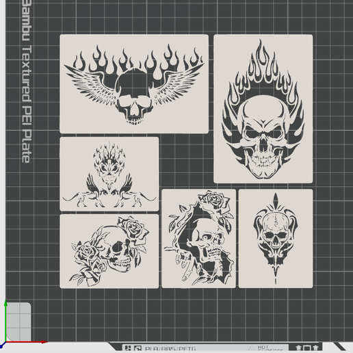 skull template printable