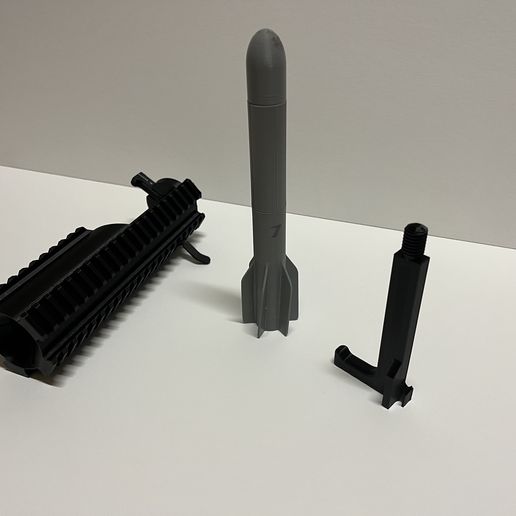 🚀 CO2 Cartridge Rocket Launcher 1.3・ STL File for ・Cults