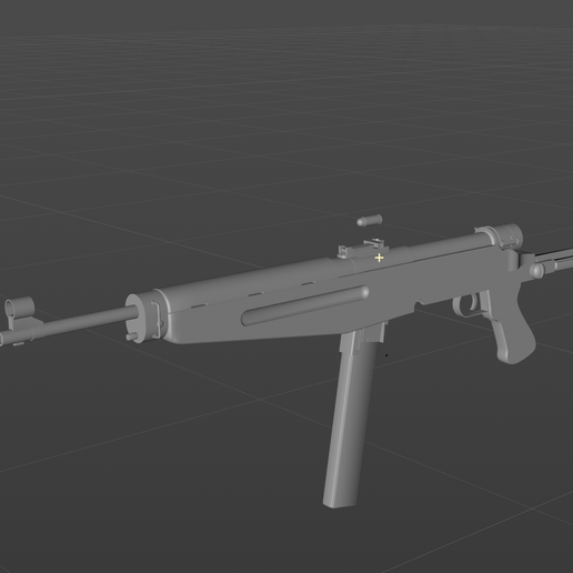 🔫 Digital model of the Hungarian Danuvia 43M submachine gun・ OBJ File ...