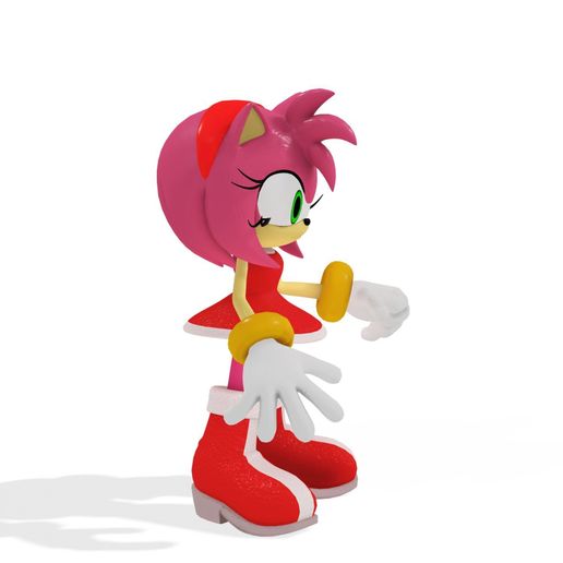 3D file AMY ROSE SONIC AMY ROSE 3D MODEL RIGGED AMY ROSE DRAGON ...