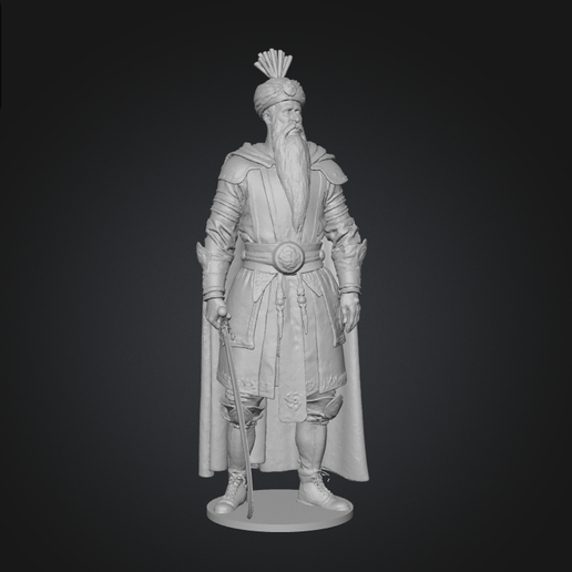 🫡 Realistic Ottoman Warrior・ STL File for 3D printing・Cults