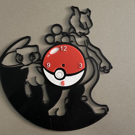 🐉 reloj pokemon・Archivo STL para ・Cults
