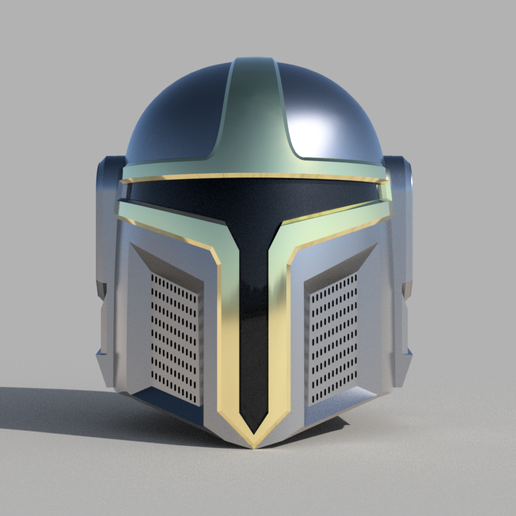 🪖 The Crusader: Custom made Mandalorian Helmet STL File (3D Print File ...