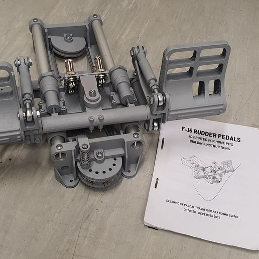 🎲 F-16 Rudder Pedals Home Simulator・ STL File for 3D printing・Cults