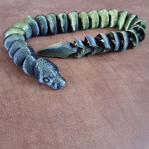 3D printable Flexi Ball Python Snake • made with Any cubic kobra 2 max ...