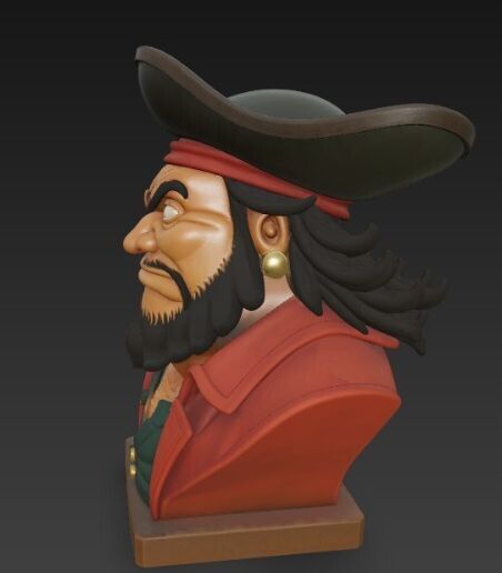 👤 Blackbeard Marshall D. Teach from One Piece・ STL File for 3D printing ...