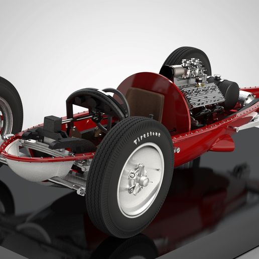 🚗 Droptank Racer. Scale 1/24・ STL File for 3D printing・Cults