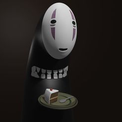 3D printed faceless - Kaonashi・Cults