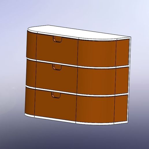 🌈 Modular Desk Organizer Rainbow with Drawers・ STL File for 3D printing ...