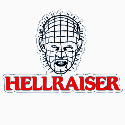 👾 HELLRAISER (PINHEAD) Logo Display by MANIACMANCAVE3D・ STL File for 3D ...