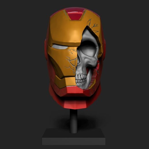 STL file IRON MAN skull 👨 (OBJ)・3D printer model to download・Cults