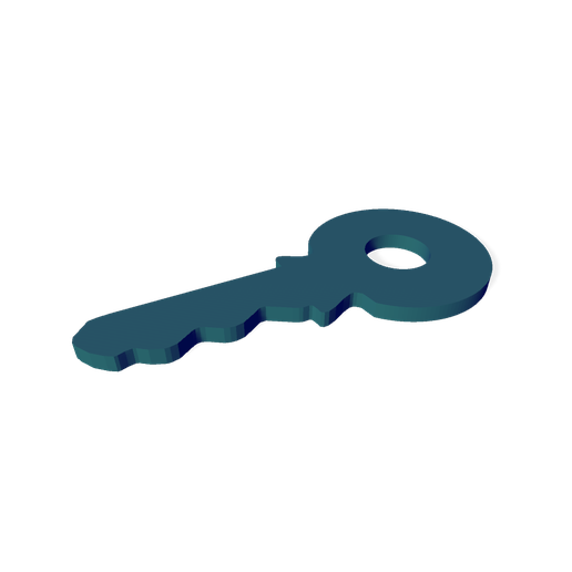 STL file Simple key 🔑 ・3D printable design to download・Cults