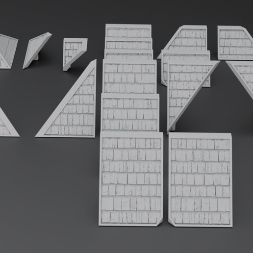 🎲 DnD Terrain Cracked Rooftiles Textures (DnD Modular System)・Free 3D ...