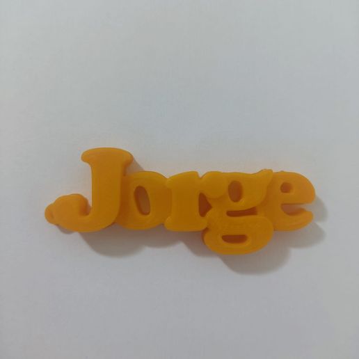 Archivo STL gratis Llavero nombre JORGE 🔑 ・Modelo para descargar y ...