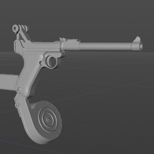 OBJ file German Luger P08 pistol 3D model material 🔫 ・3D printer model to download・Cults