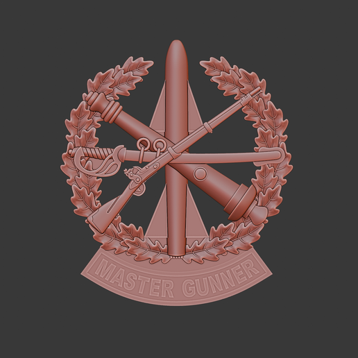 📁 Master Gunner (US Army) 3d relief .stl file・ STL File for 3D printing ...