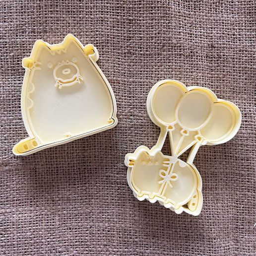 STL file Gatito Pusheen SELLO CORTANTES COOKIE CUTTERS COOKIES CUTTERS ...