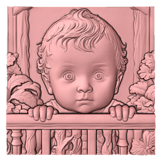 👶 BABY ON THE BALCONY・ STL File for 3D printing and CNC machining ...