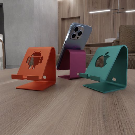 📞 Phone Holder or Stand for Accessories With 3D Stl Files, 3D Printed ...