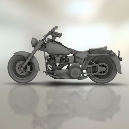 🏍️ Harley Davidson FLSTF Fat Boy.・ 3D File for 3D printing・Cults