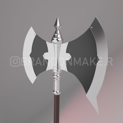 3D file Stark Axe/Poleaxe for Cosplay - FRIEREN: BEYOND JOURNEY'S END 🔚 ...