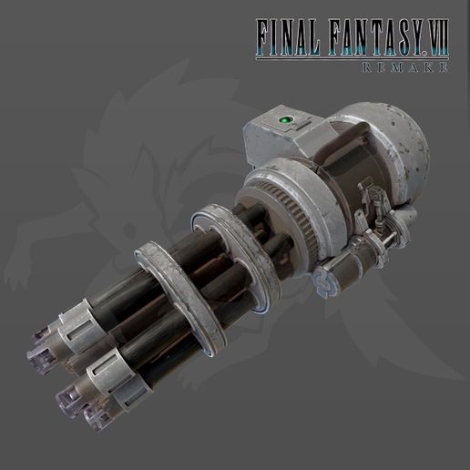 🔫 BARRET WALLACE GATLING GUN Final fantasy vii COSPLAY 3D MODEL・ STL ...