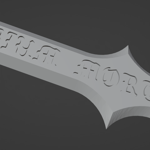 🗡️ Dreadful Winged Sword・ STL File for ・Cults