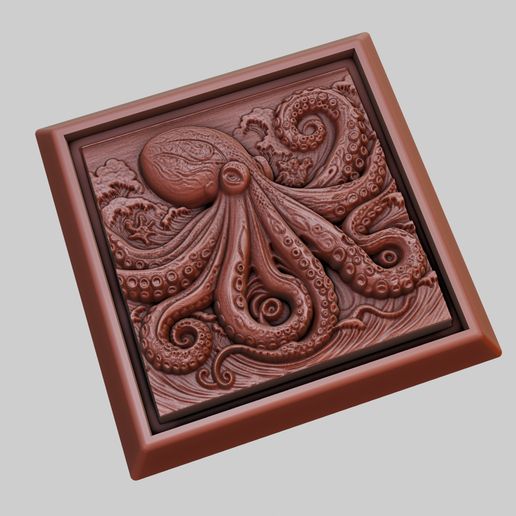 3D file Octopus Animal 3D Model for CNC Router Laser & 3D Printer 🐙 ・3D ...