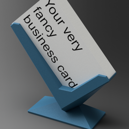 🏢 Angular Business Card Holder・Free STL File for 3D printing・Cults
