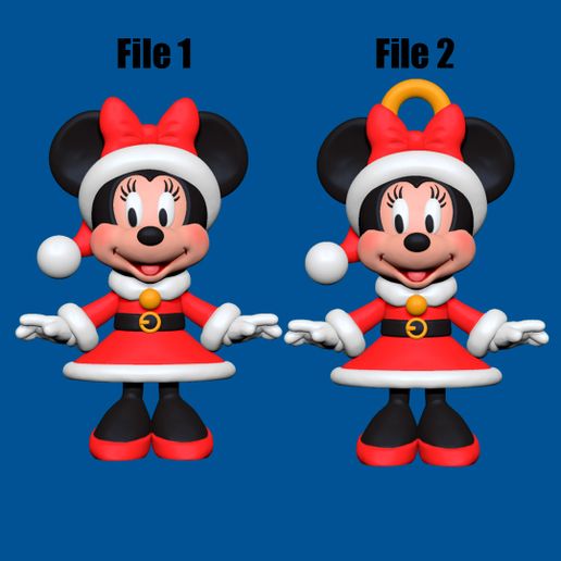 STL file Minnie Mouse Christmas 🐁 ・Model to download and 3D print・Cults