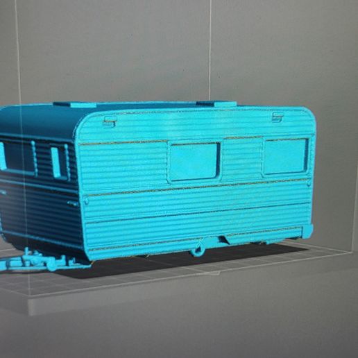 🏕️ Caravan 1/43・ STL File for 3D printing・Cults