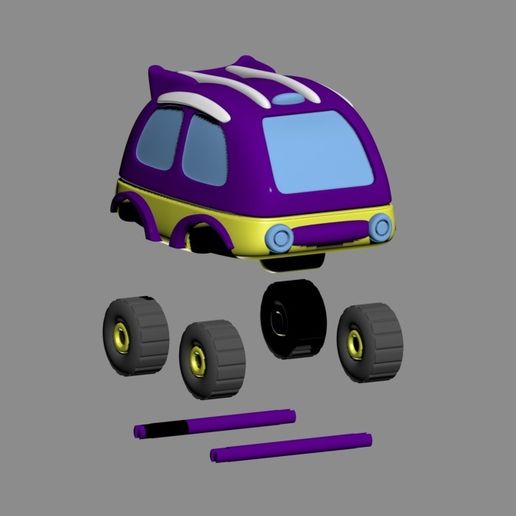 🚗 Micro machine・ STL File for 3D printing・Cults