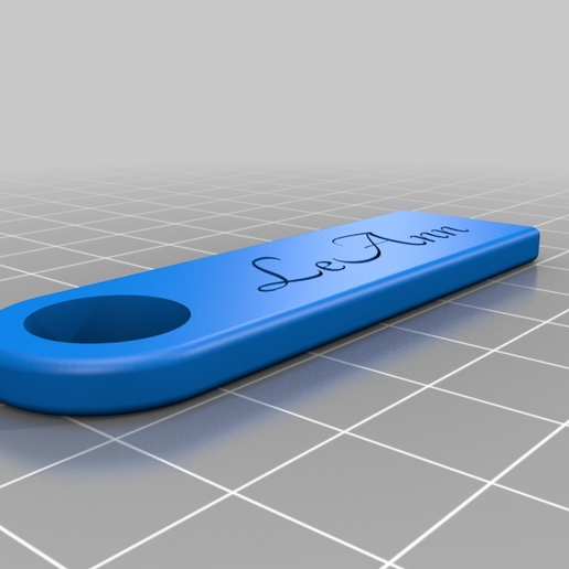 Free 3D file LeAnn Key Chain 🔑 ・Template to download and 3D print・Cults