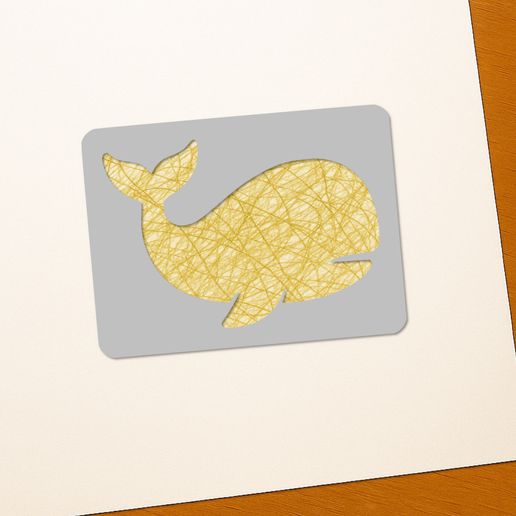 whale stencil printable