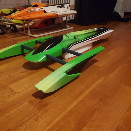 Fichier STL hydroplane rc OUTRIGGER 🚁 ・Modèle pour imprimante 3D à ...