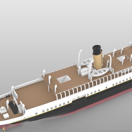 🚢 SS NOMADIC 1:350 printable scale model kit・ STL File for 3D printing ...