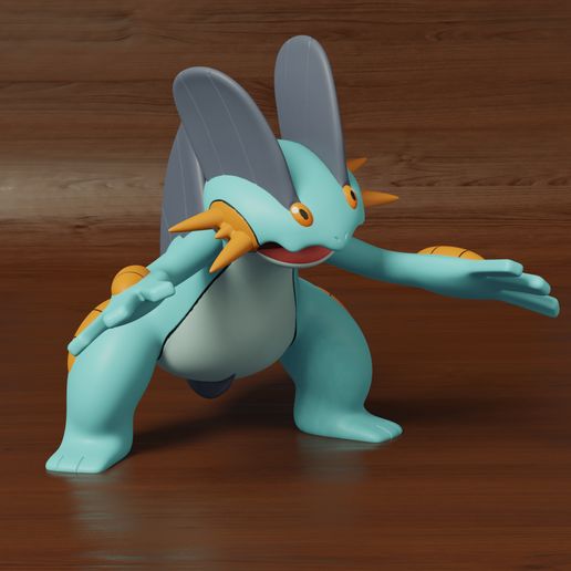 swampert 3d sprite