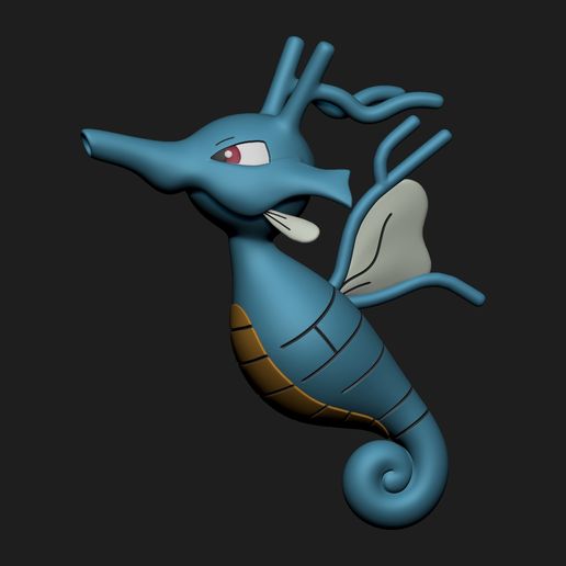 STL file Pokemon - Kingdra with 2 poses 🐉 ・Template to download and 3D ...