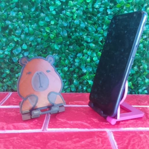 3D file Capybara Articulated phone holder 📞 ・3D printing model to ...