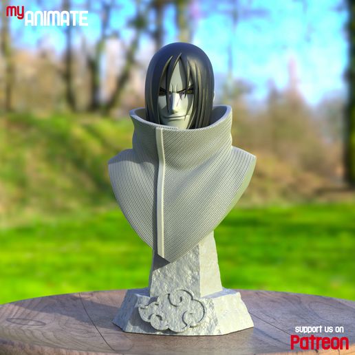 🗿 OROCHIMARU - 3D PRINTABLE FIGURE・ 3D File for 3D printing・Cults