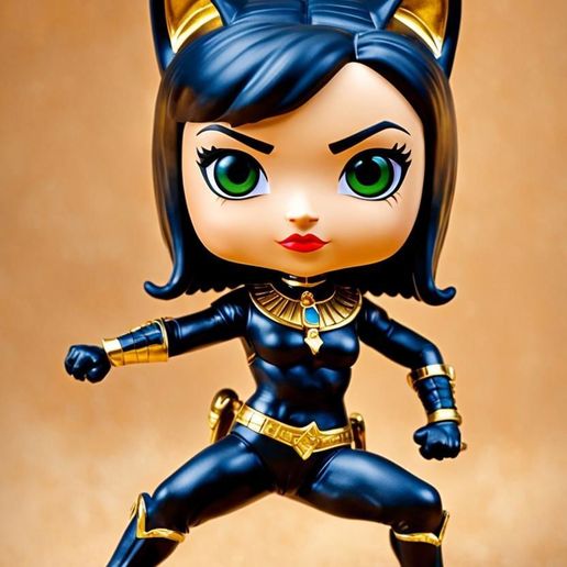 OBJ file cute chibi cat girl miniature table top toy 🐱 ・3D printer ...