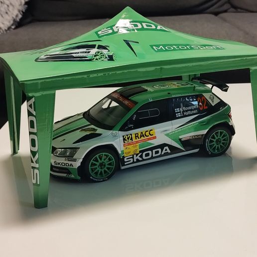 ⛺ diorama rally tent 1/18・ STL File for ・Cults